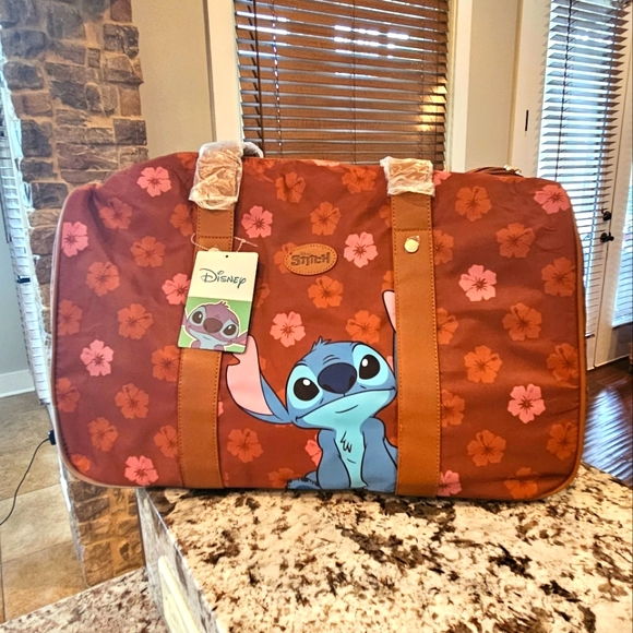Disney | Bags | Nwt Disney Stitch Rolling Luggage Duffle Bag | Poshmark